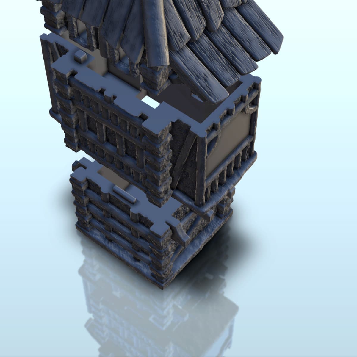 Medieval stone tower with double oriel windows (11) by Hartolia ...