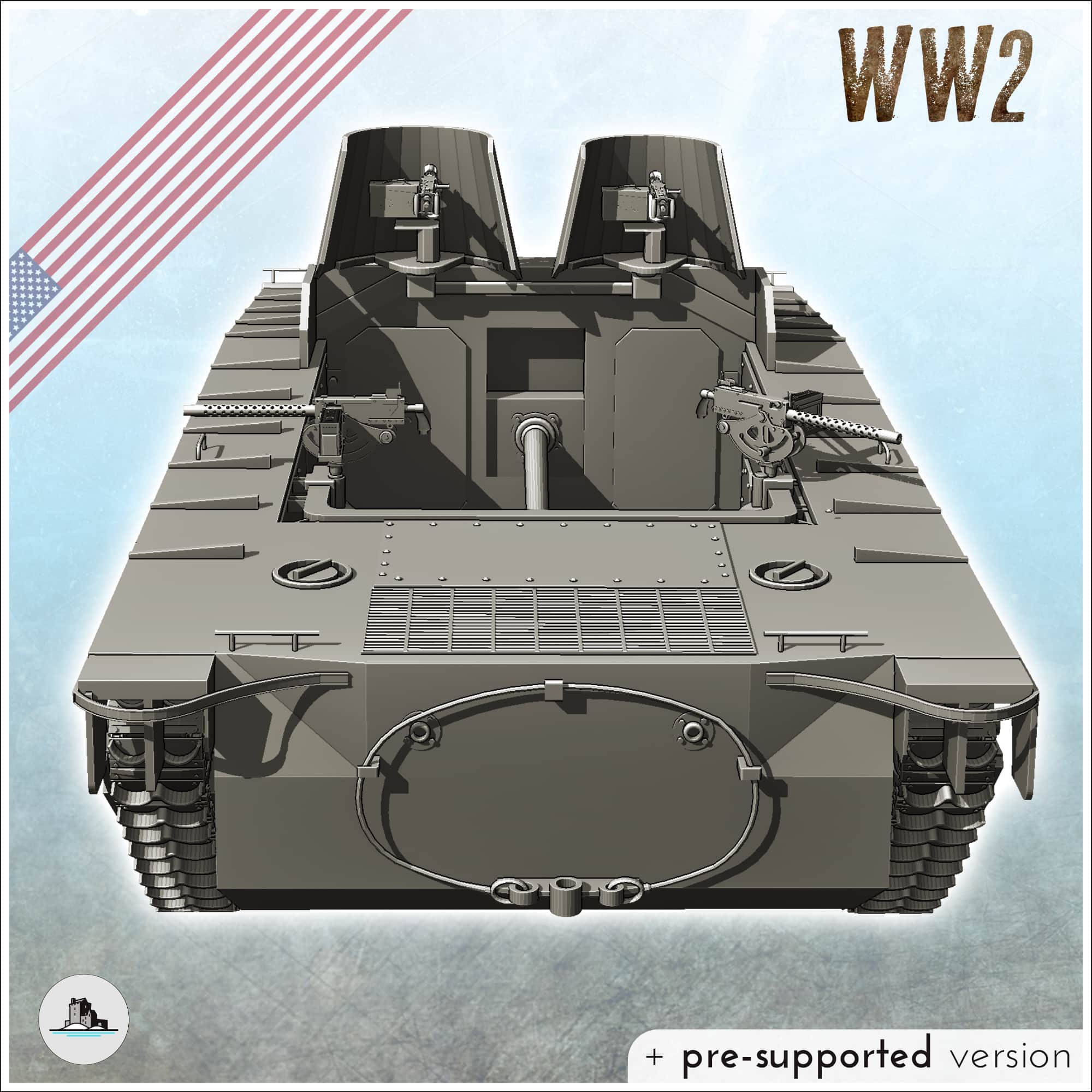 LVT-2A Buffalo II american amphibious landing craft (2) by Hartolia ...