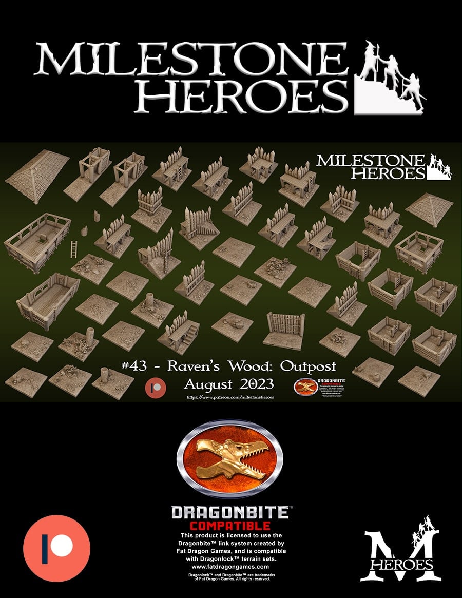 #43 - Raven's Wood Outpost by Milestone Heroes - MiniHoarder