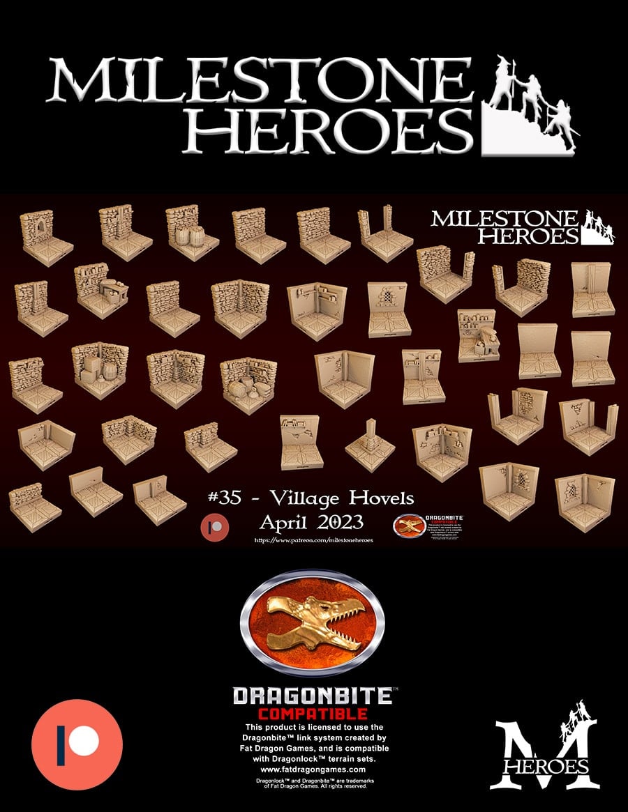 #35 - Village Hovels by Milestone Heroes - MiniHoarder