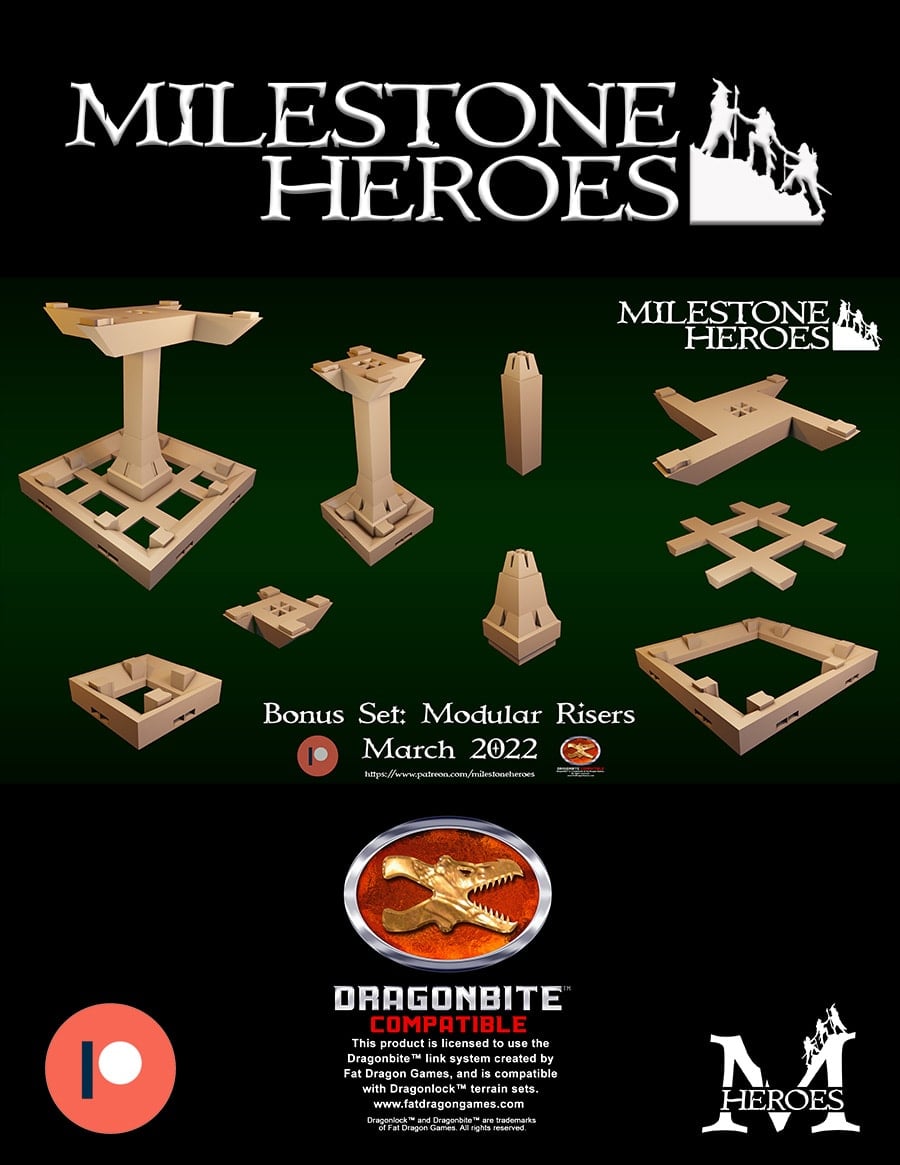 Modular Risers by Milestone Heroes - MiniHoarder