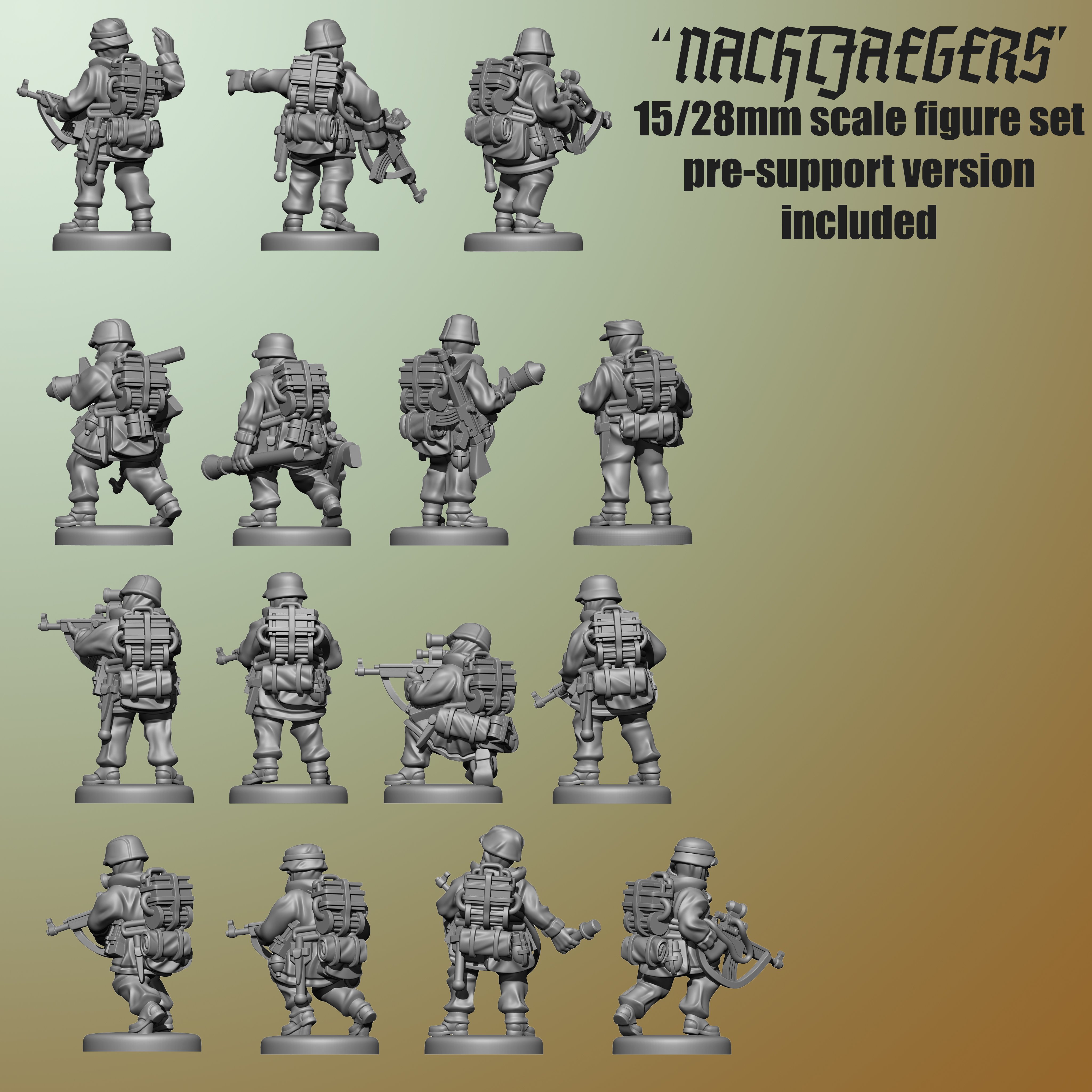 15/28mm nachtjaegers german soldiers with nv equipment + sdkfz 251 ...