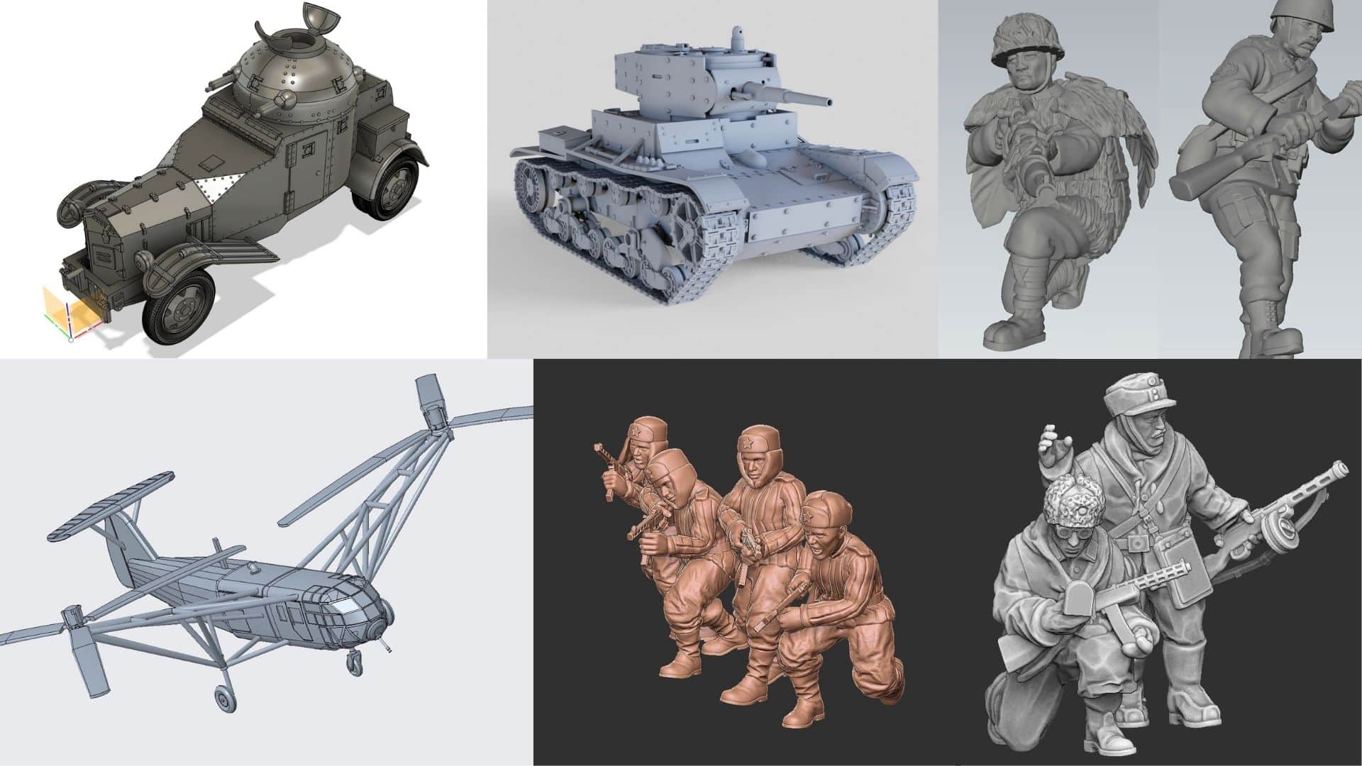 3d Printed Ww2 Miniatures