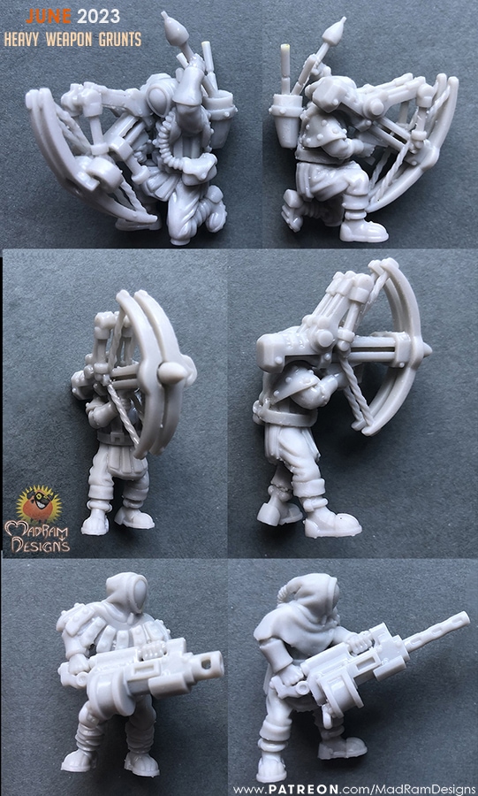 Space Serf Heavy Weapon Grunts by MadRam Designs - MiniHoarder