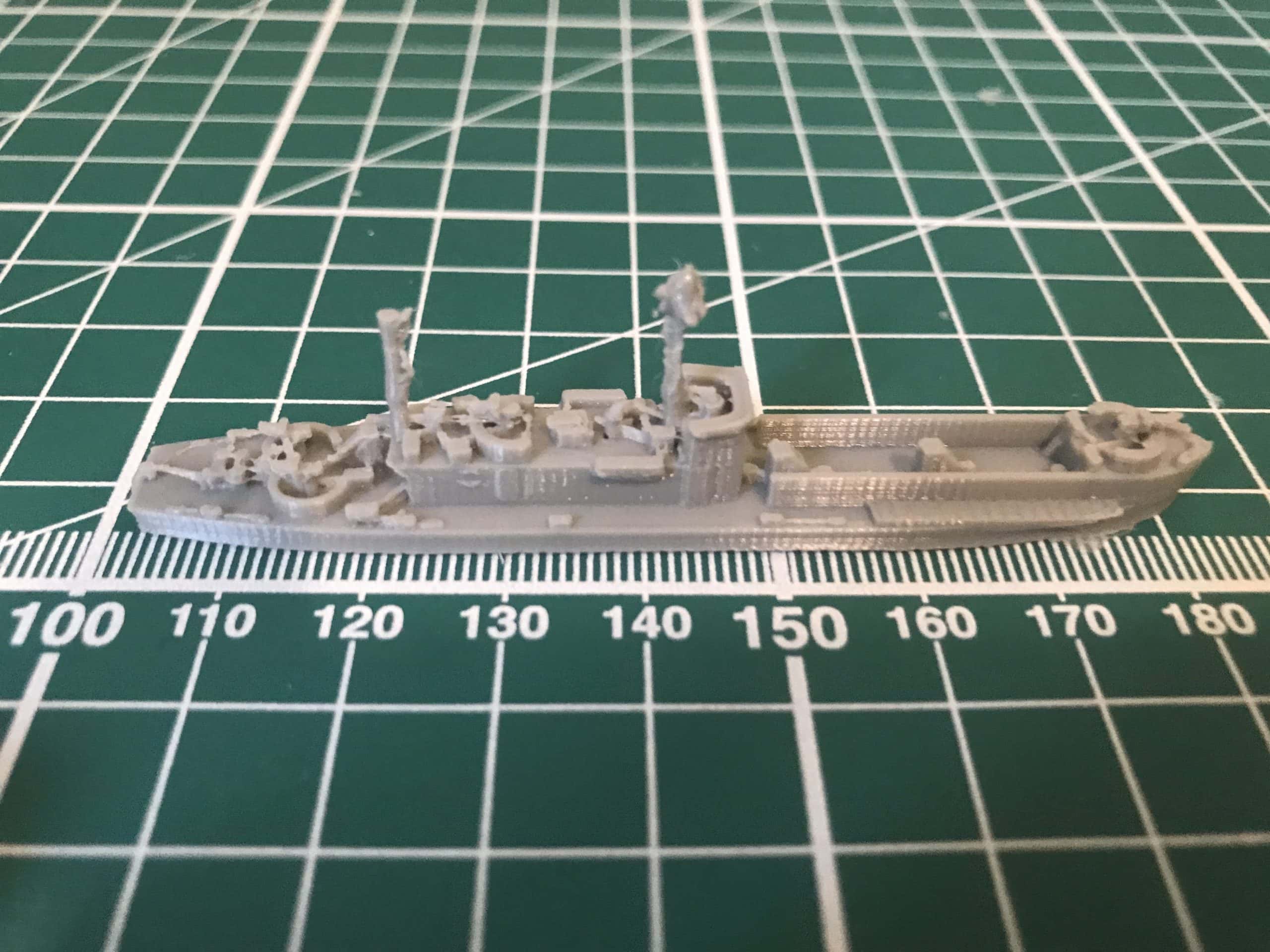 1/600 LCI(L) High Square Bridge, Side Ramp by Mini and Beyond - Wargaming3D