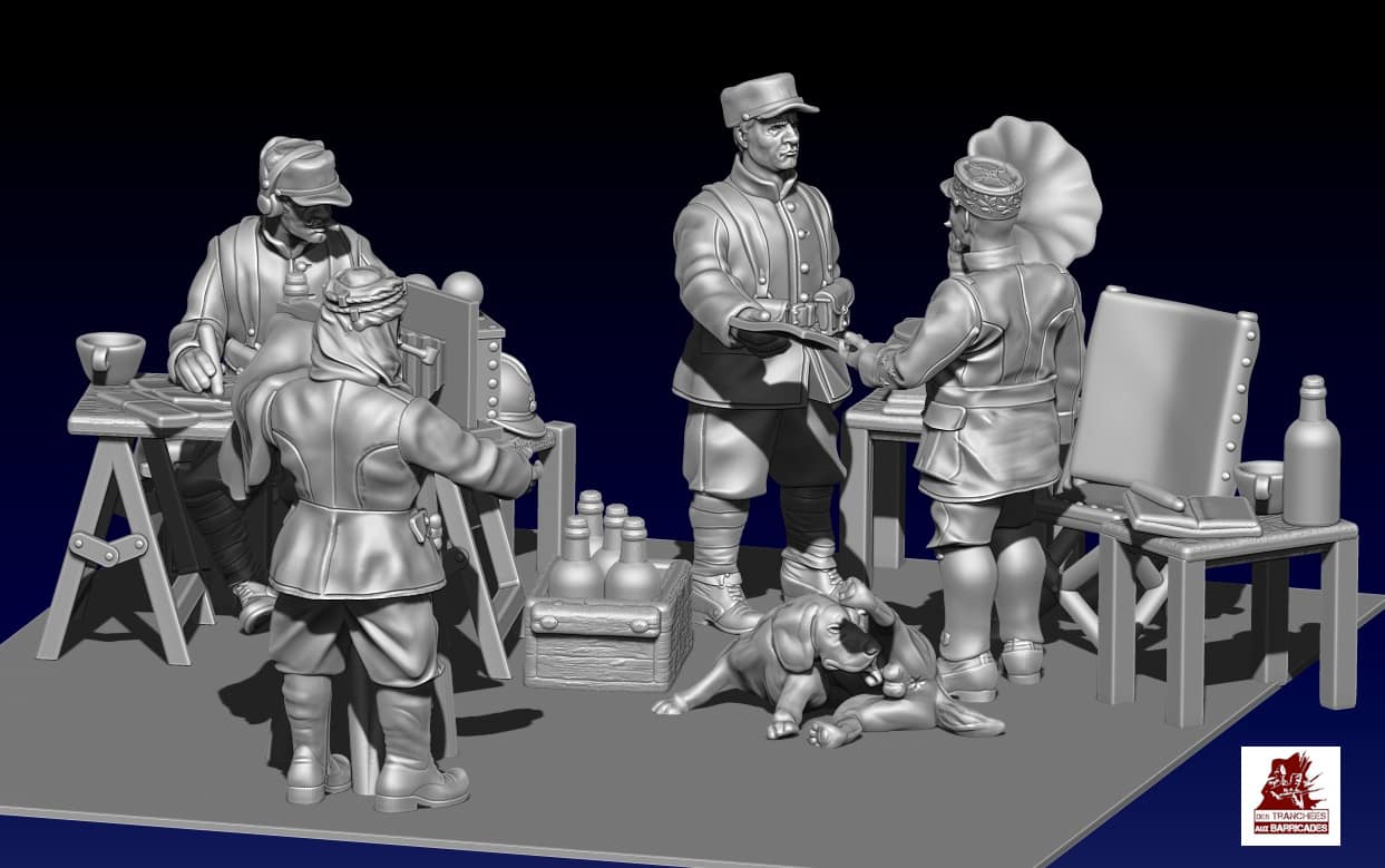 French general staff of General Gouraud by Des Tranchées Aux Barricades ...