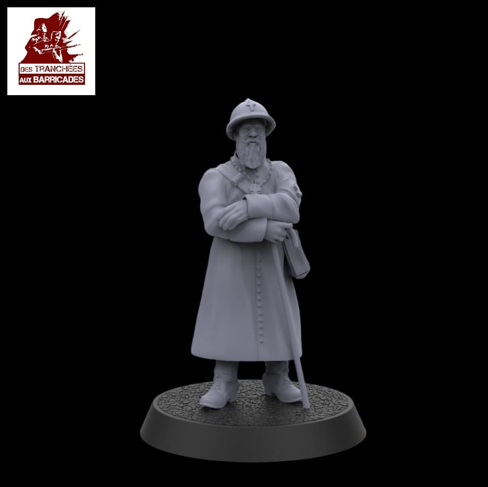 French military chaplain by Des Tranchées Aux Barricades - Wargaming3D