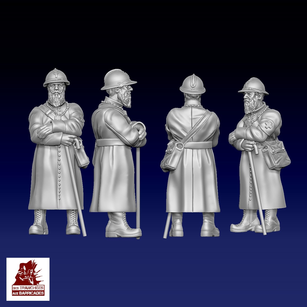 French military chaplain by Des Tranchées Aux Barricades - Wargaming3D