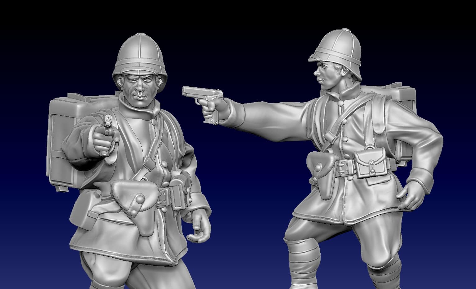 French Chauchat team by Des Tranchées Aux Barricades - Wargaming3D