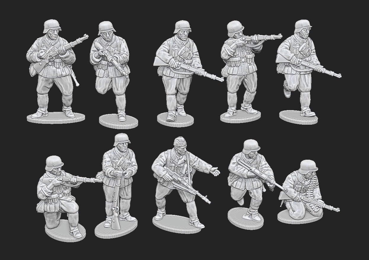 Cavalry Recon Squad, dismounted squad. by just some miniatures ...