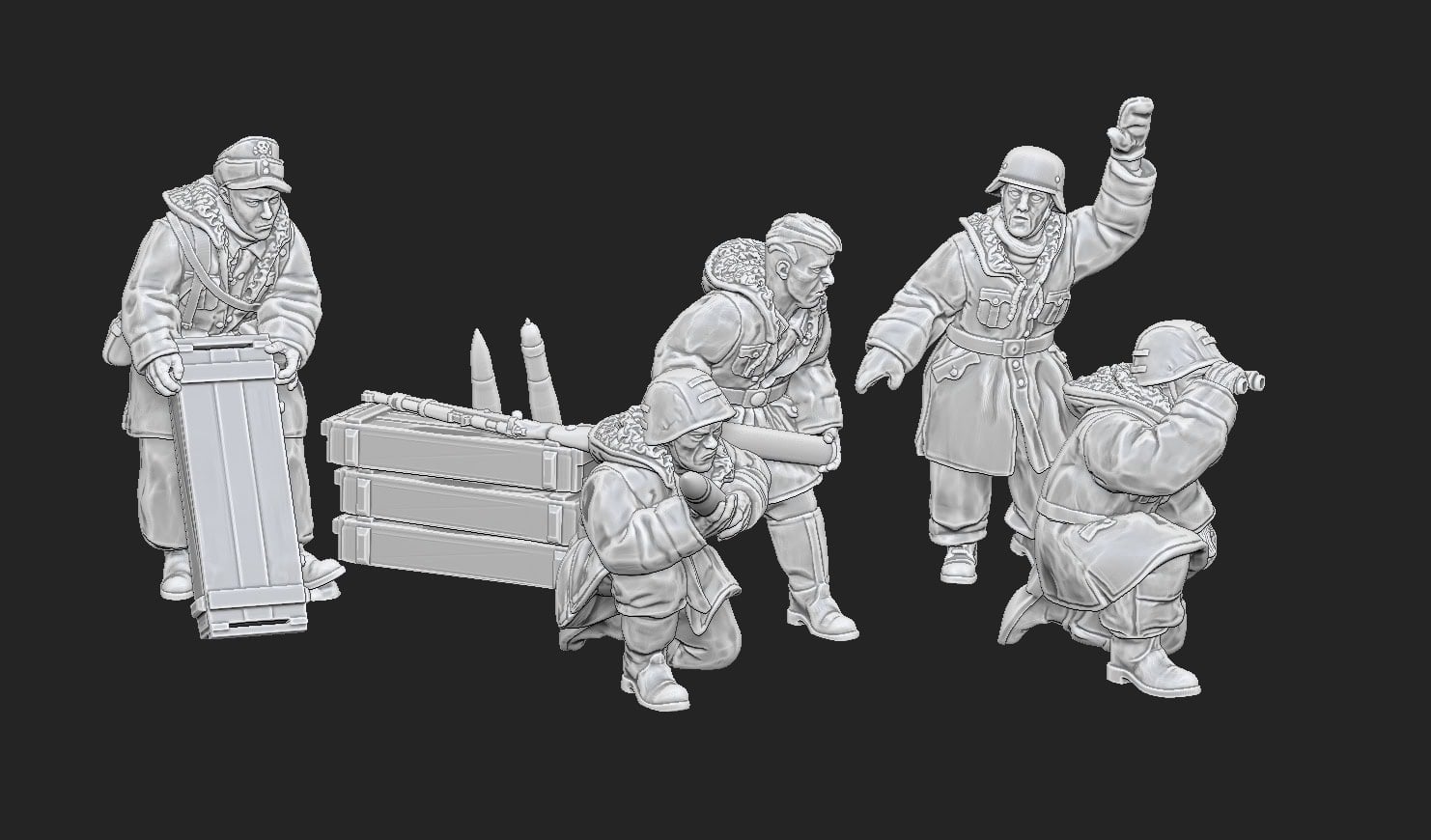 PaK 40 crew by just some miniatures - Wargaming3D