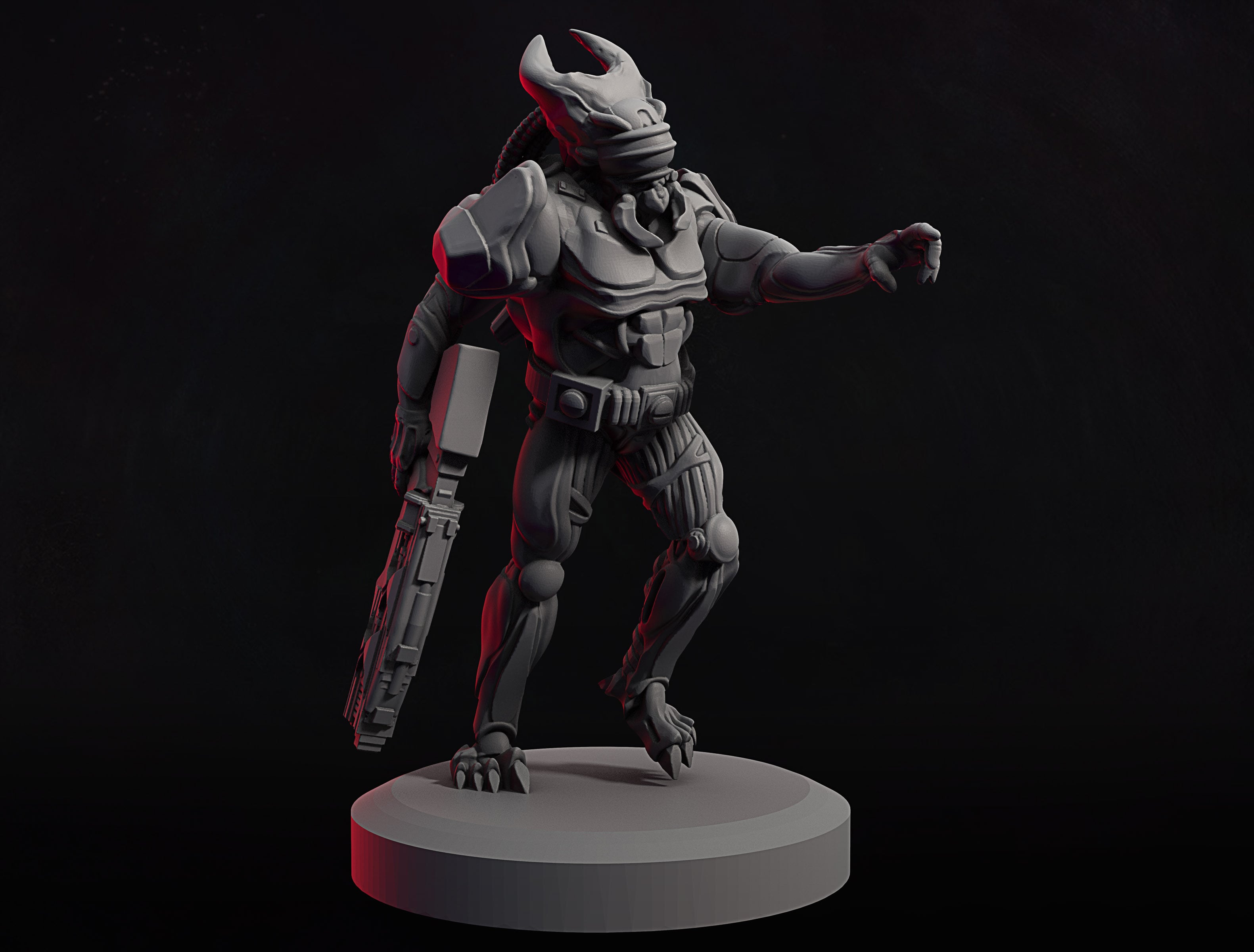 Alien Warrior Leader by Luis Forge - MiniHoarder