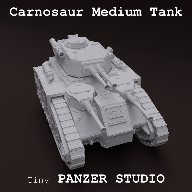 Carnosaur Medium Tank by Tiny Panzer Studio (WG3D) - Wargaming3D