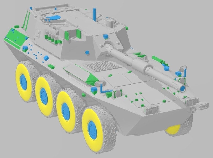 Centauro Armoured car (early version) by VJM787 - Wargaming3D