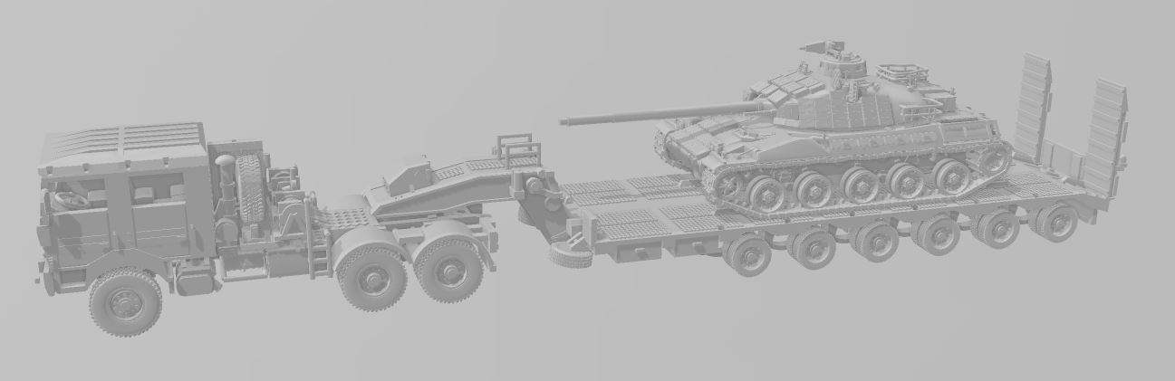 French SPRB tank transporter trailer for LeClerc MBT by VJM787 ...