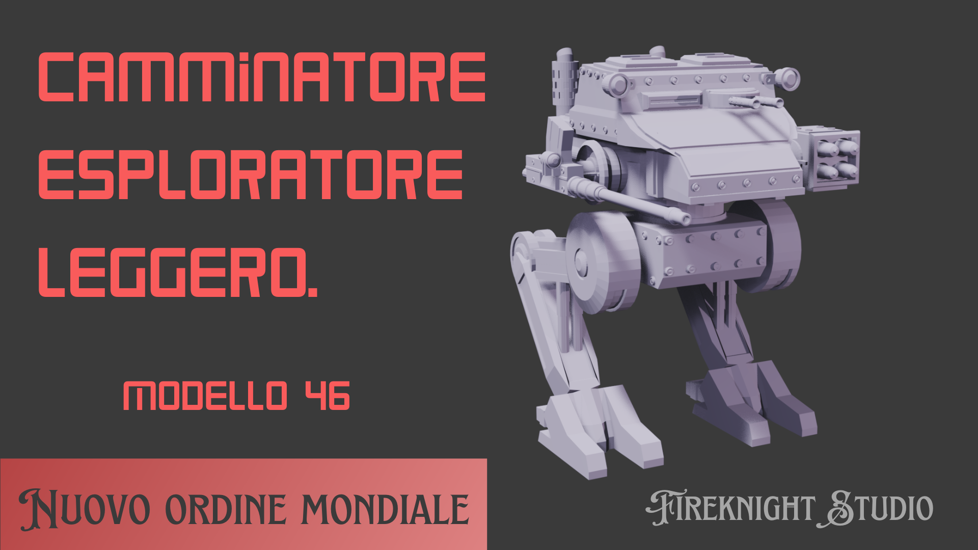 Italian light mech by Fireknight Studio - MiniHoarder