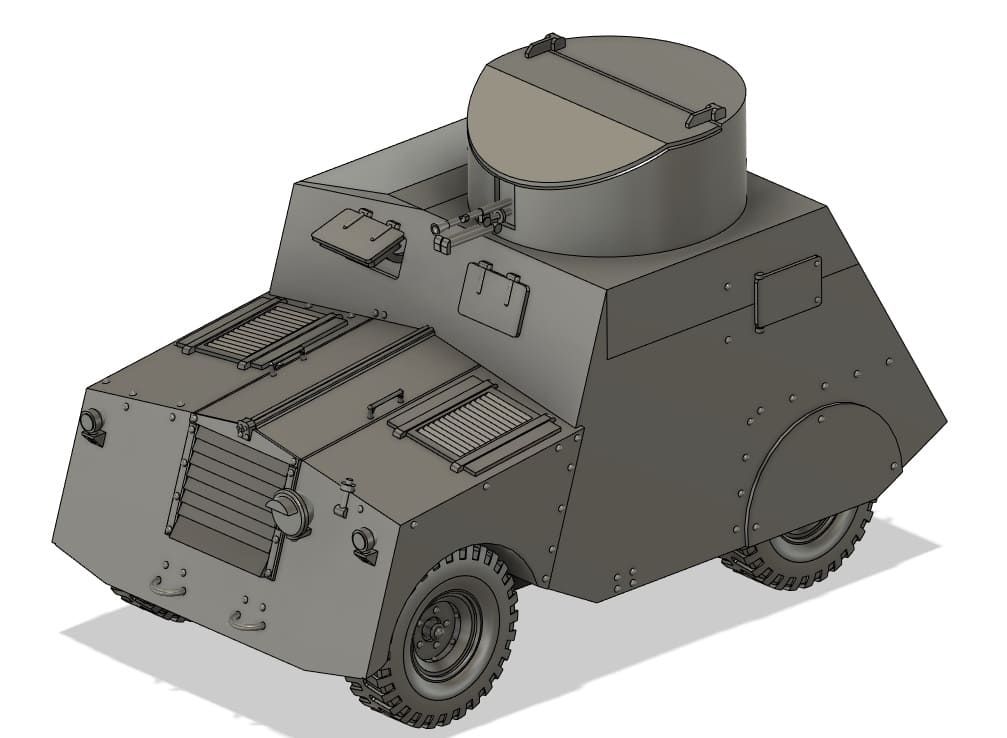 Beaverette Mark 3 by Fylde Armouries - Wargaming3D