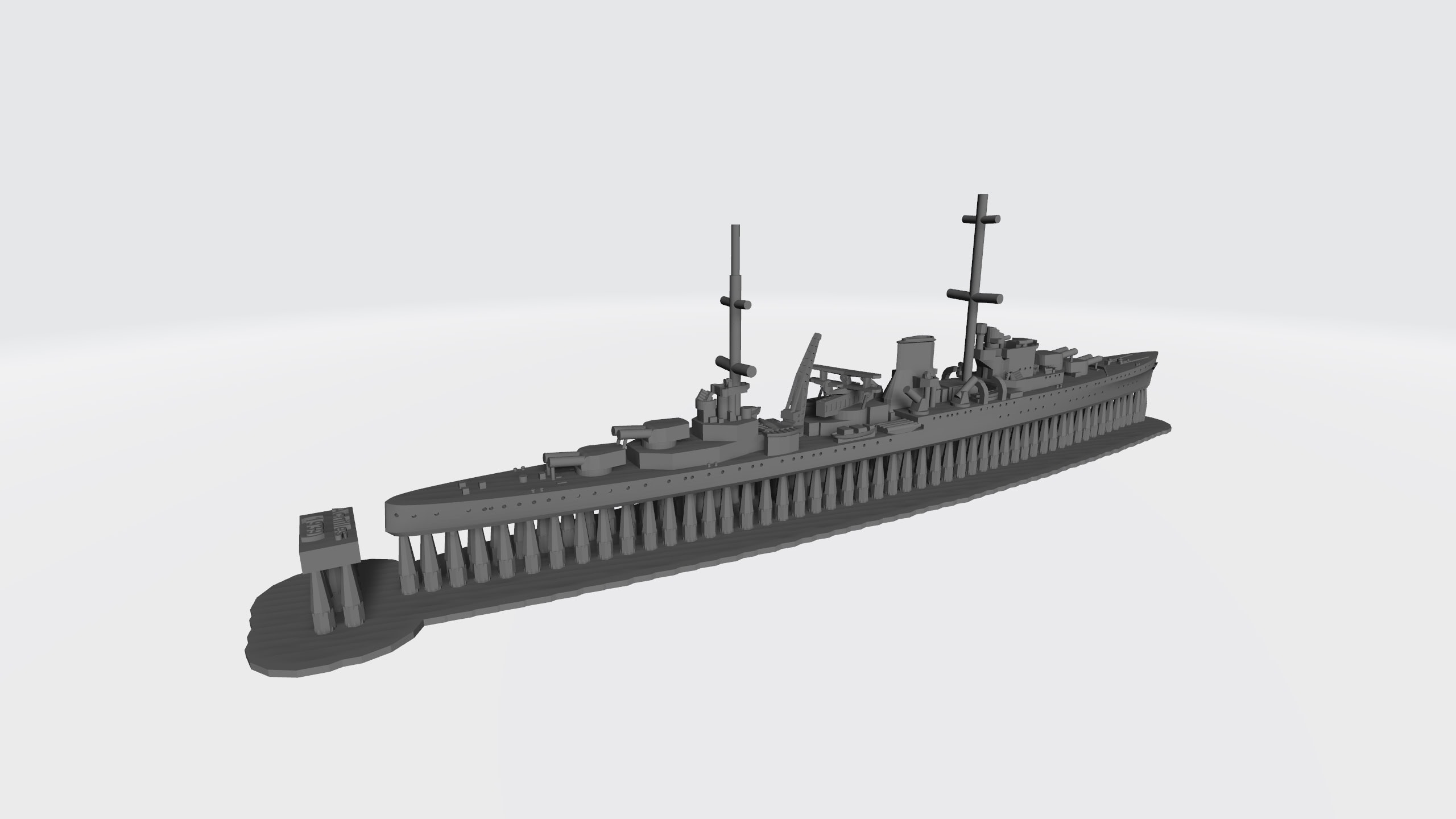 HMS Achilles (1939), Leander Class (Waterline and Wide base) by Magpie ...