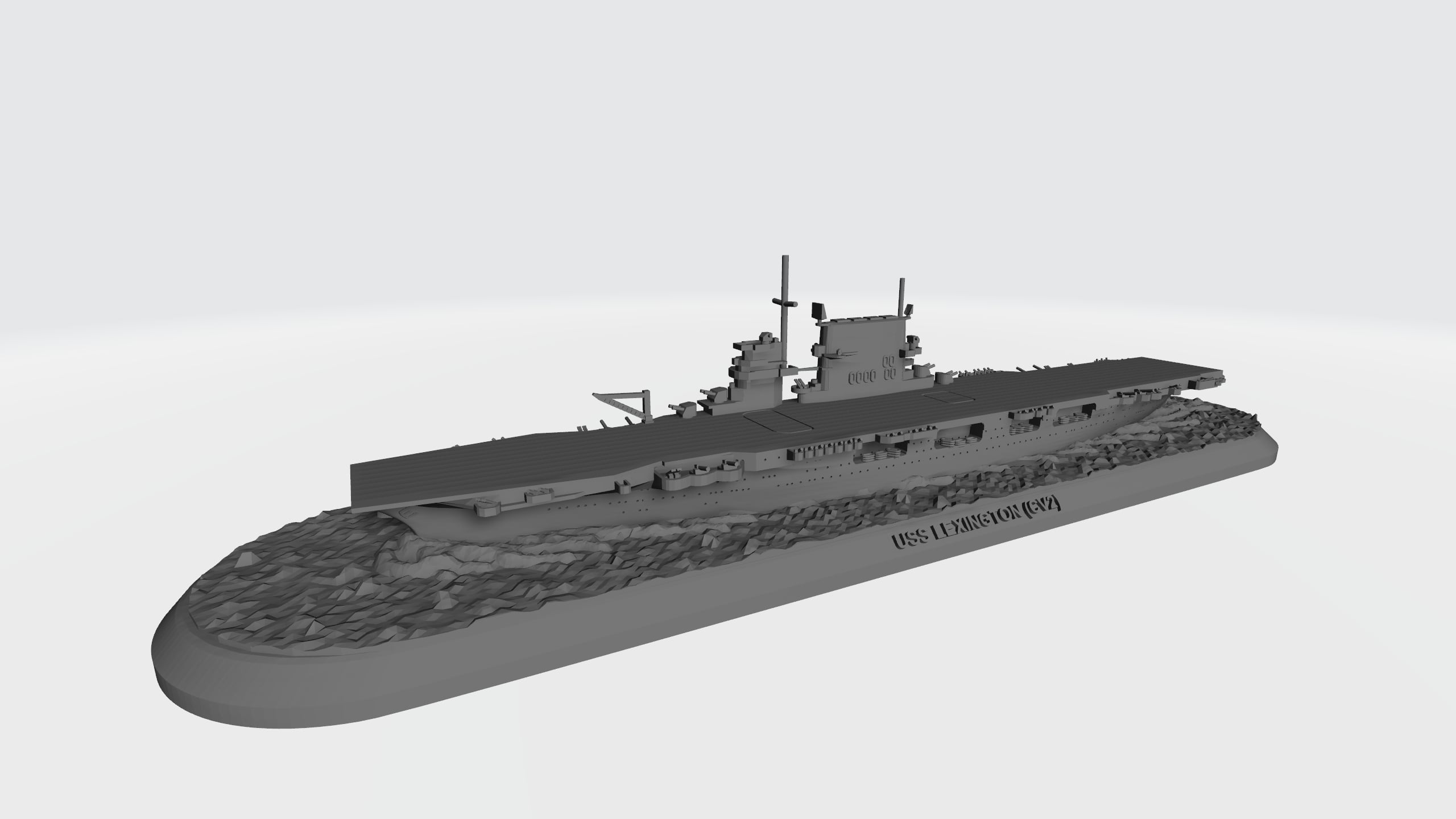 USS Lexington, Lexington Class (Waterline and Wide base) by Magpie ...