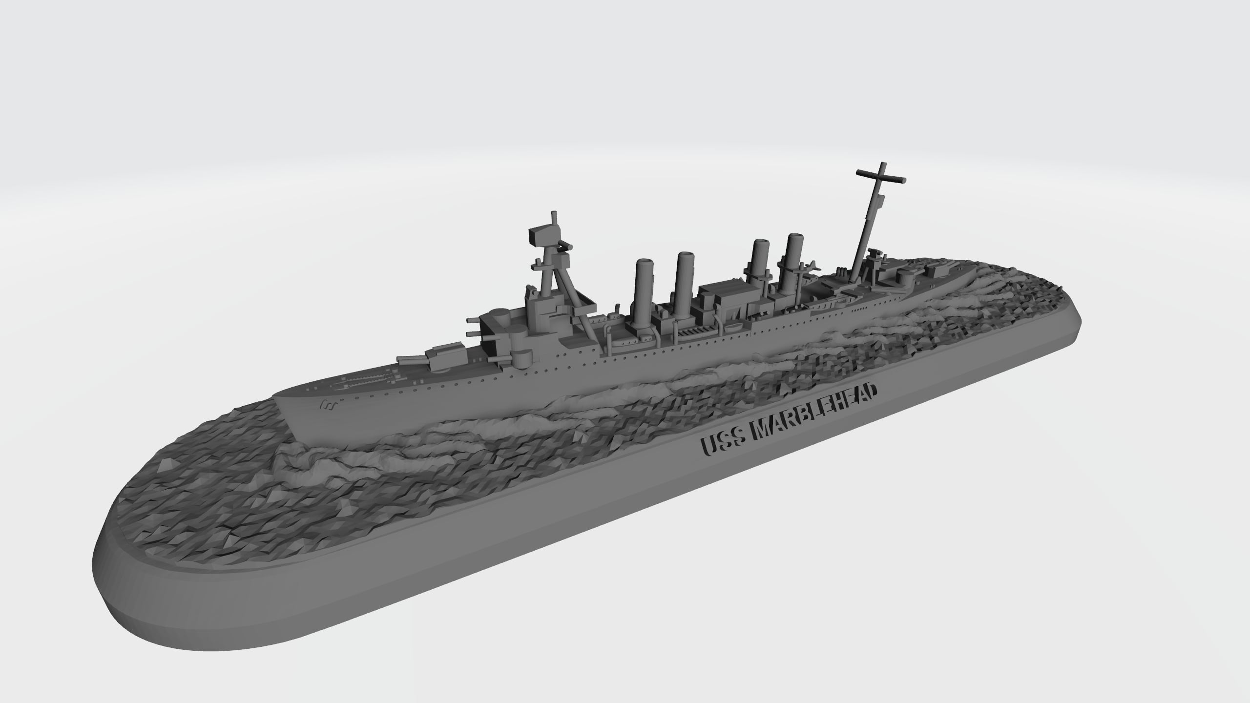USS Marblehead, Omaha Class (Waterline and Wide base) by Magpie ...