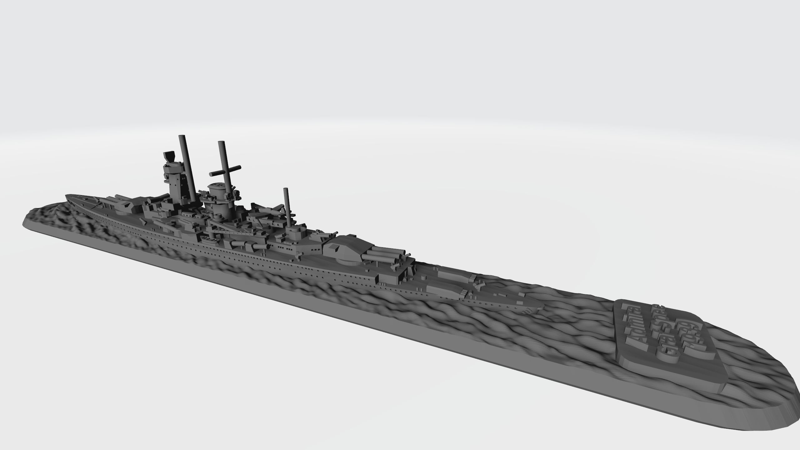 Graf Spee, Deutschland Class (Waterline and Wide base) by Magpie ...