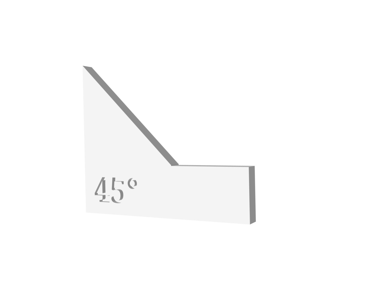 45° Turning Template by The Raft Miniatures - Wargaming3D