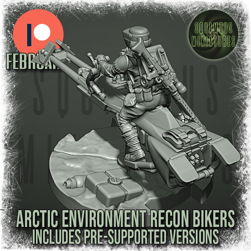 ARCTIC ENVIRONMENT RECON BIKERS by Squamous Miniatures - MiniHoarder