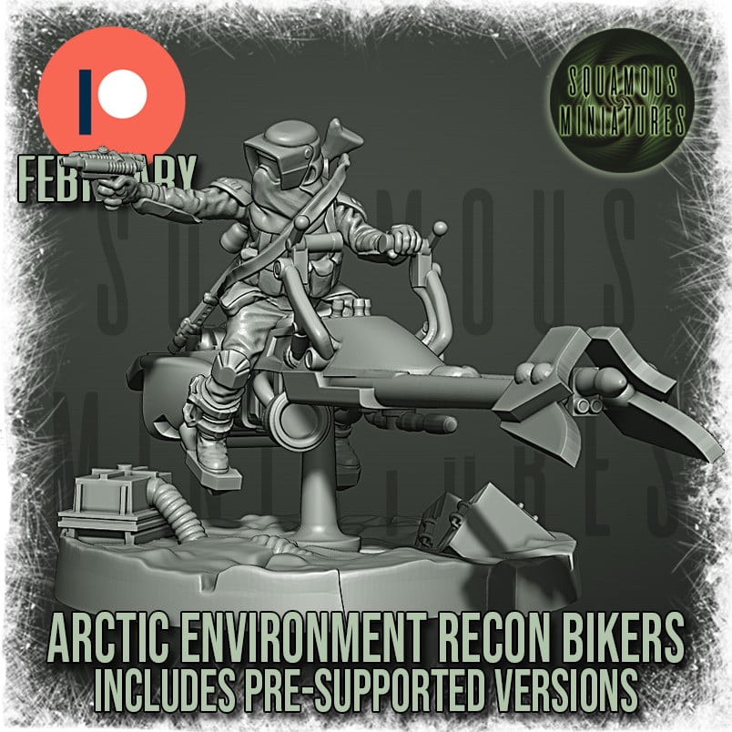 ARCTIC ENVIRONMENT RECON BIKERS by Squamous Miniatures - MiniHoarder