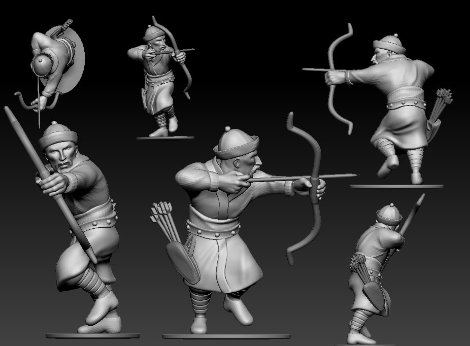 Ming Dynasty Archer Infantry 28mm by duxminiaturas - Wargaming3D