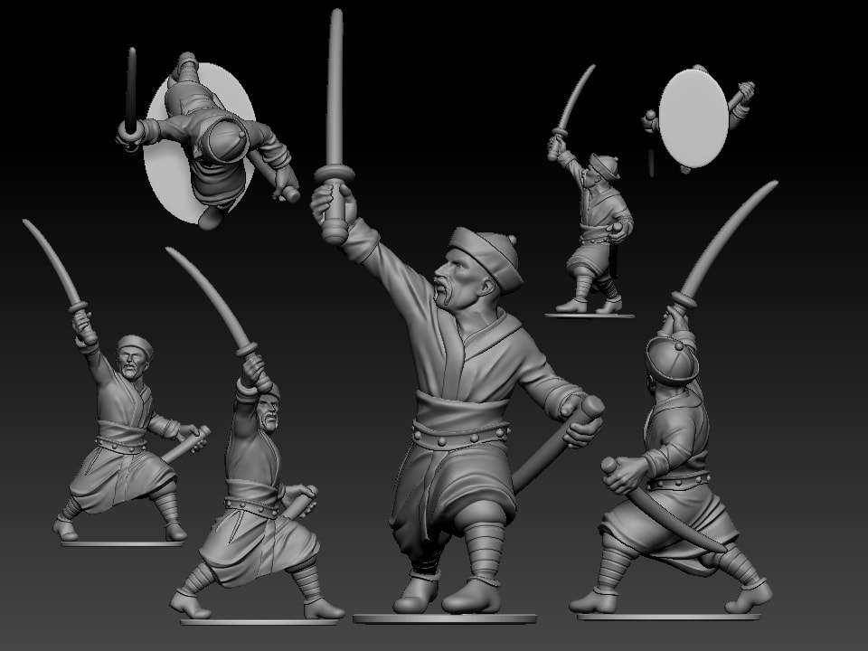Ming Dynasty Archer Infantry 28mm by Dux Miniaturas - Wargaming3D