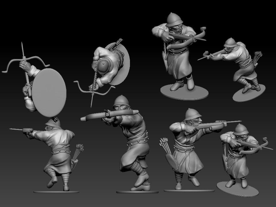 28mm Chinese Ming Dynasty Crosbowmen by duxminiaturas - Wargaming3D