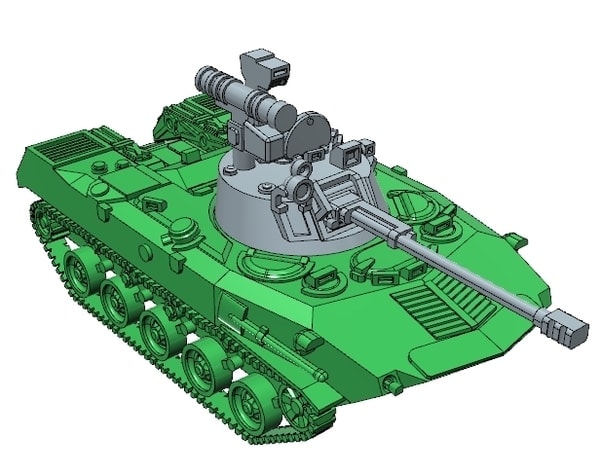The BMD-1, BMD-1P, BMD-2 3D models in 15mm scale by loxfil - Wargaming3D