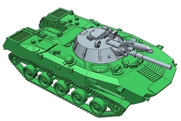 The BMD-1, BMD-1P, BMD-2 3D models in 15mm scale by loxfil - Wargaming3D