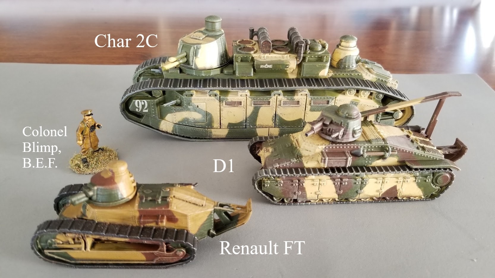 Deweycat French Char 2C tank - 28mm by deweycatproductions - Wargaming3D