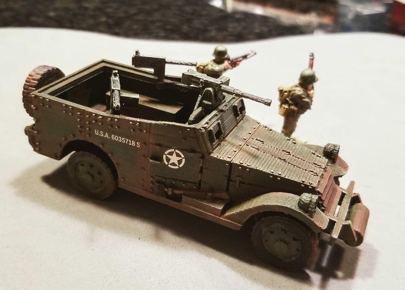 American M3 Scout Car - 28mm by Deweycat Productions - Wargaming3D