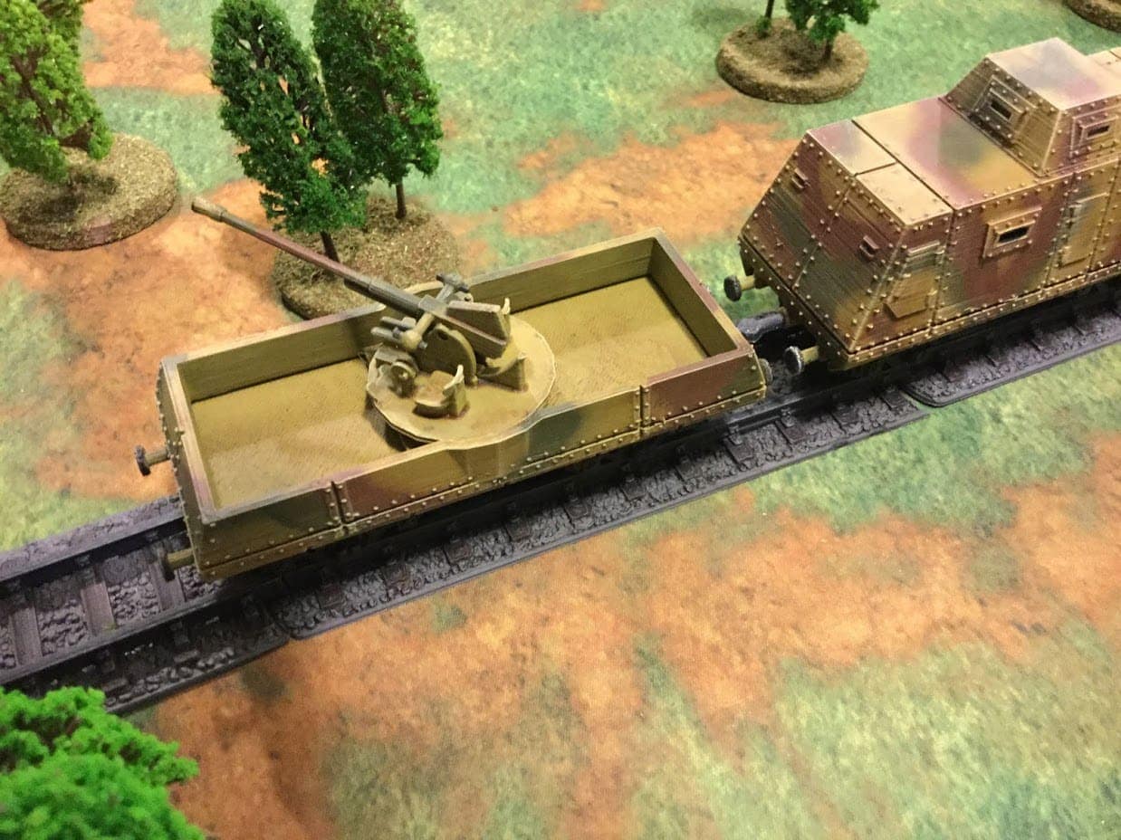 Deweycat 28mm railway flak car by deweycatproductions - Wargaming3D