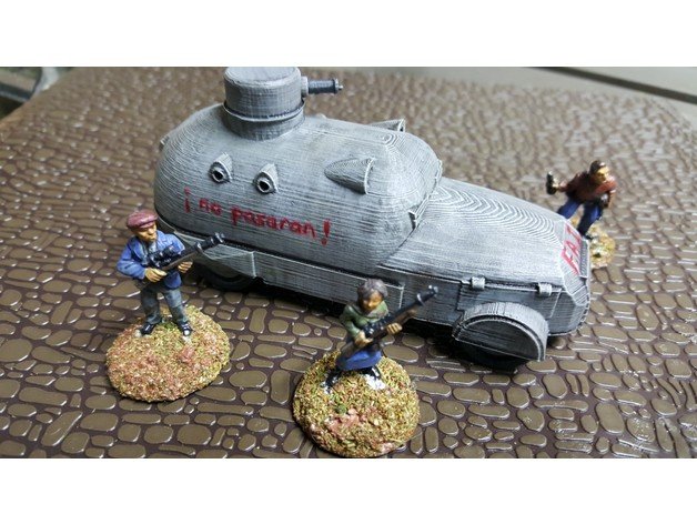 Spanish Constructora Field Car by deweycatproductions - Wargaming3D