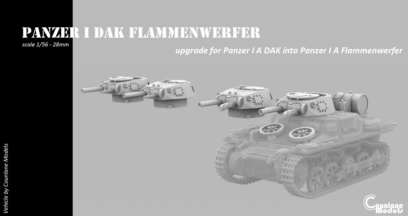 Upgrade Panzer I A into DAK Flammenwerfer IA by Counlane Models ...