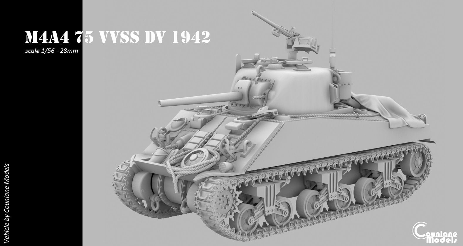 Sherman M4A4 75 VVSS DV by Counlane Models - Wargaming3D