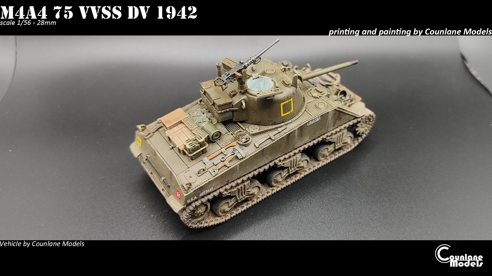 Sherman M4A4 75 VVSS DV by Counlane Models - Wargaming3D