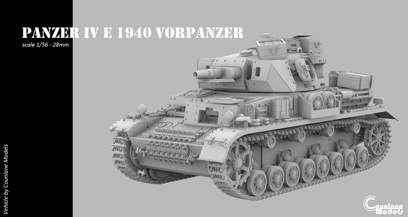 Panzer IV E Vorpanzer 1940 Europe and DAK by Counlane Models - Wargaming3D