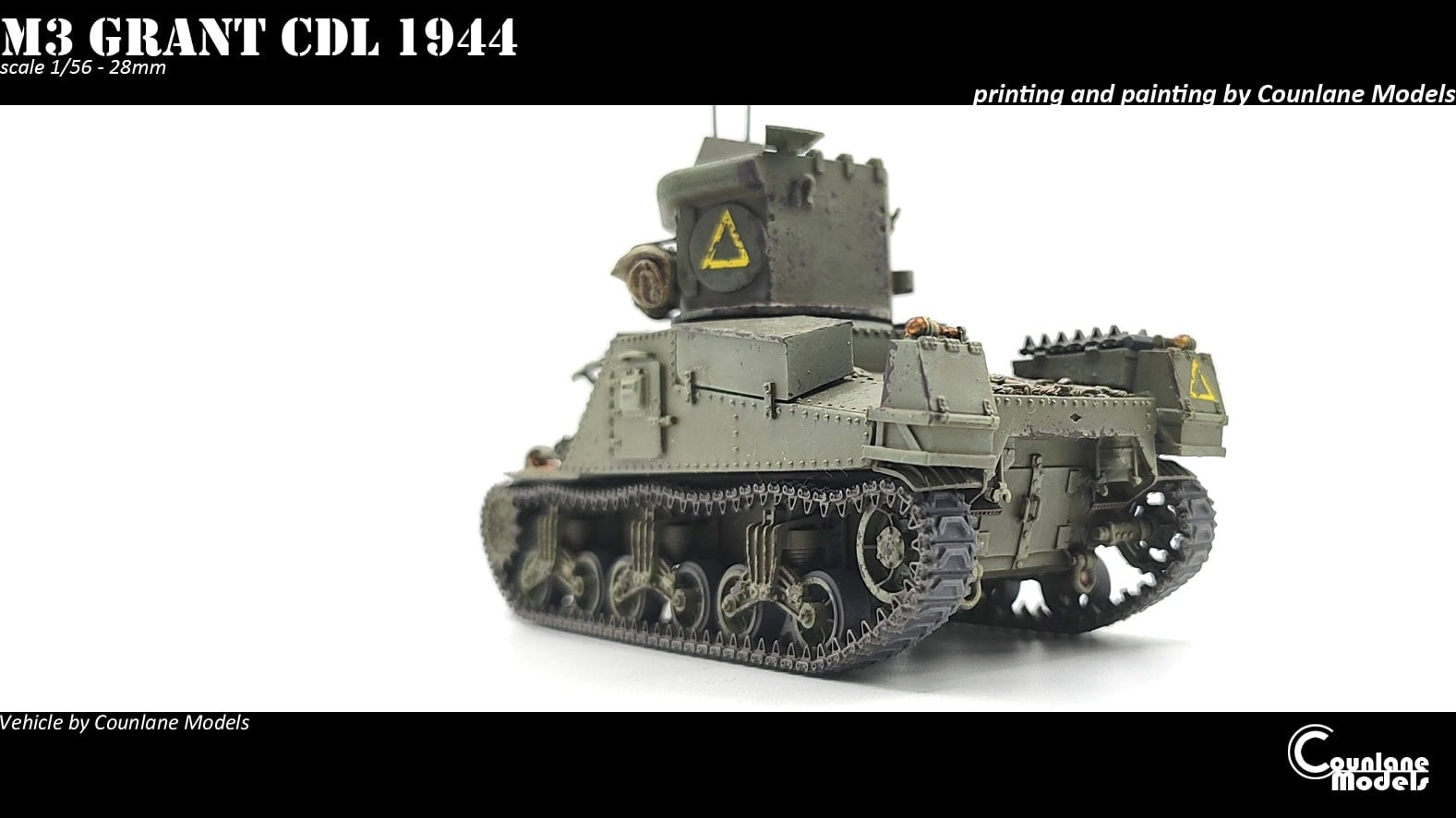 M3 Grant CDL - Canal Defence Light by Counlane Models - Wargaming3D
