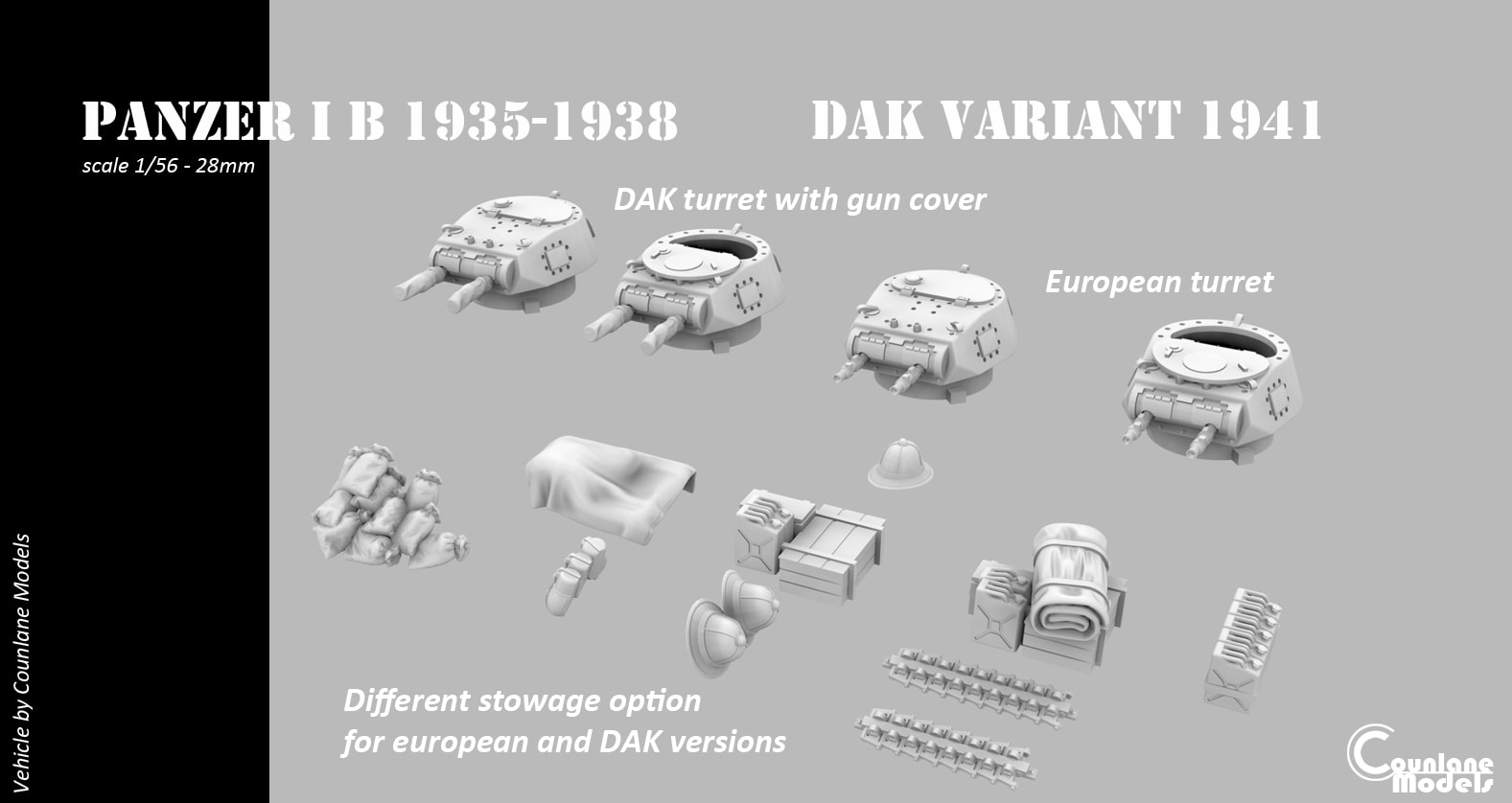 Panzer I B European and DAK versions by Counlane Models - Wargaming3D