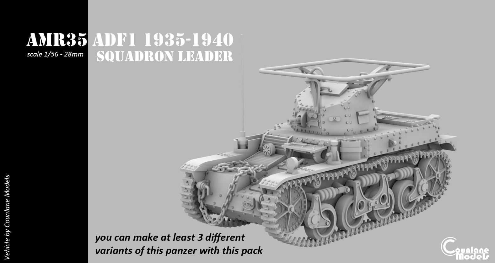 AMR35 ADF1 (Squadron Leader) by Counlane Models - Wargaming3D