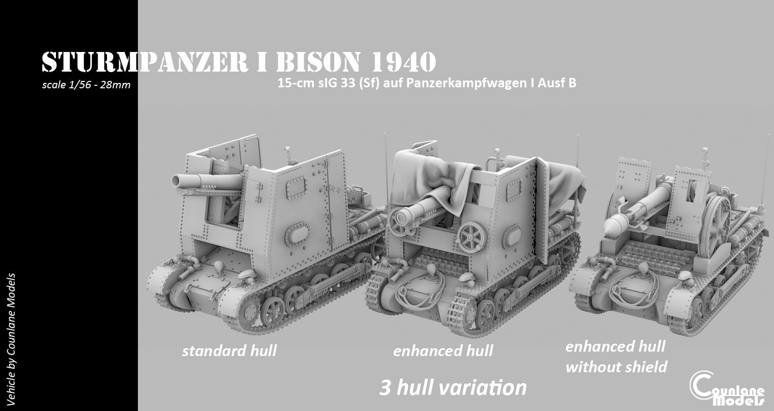 Sturmanpanzer I Bison + SIG33 by Counlane Models - Wargaming3D