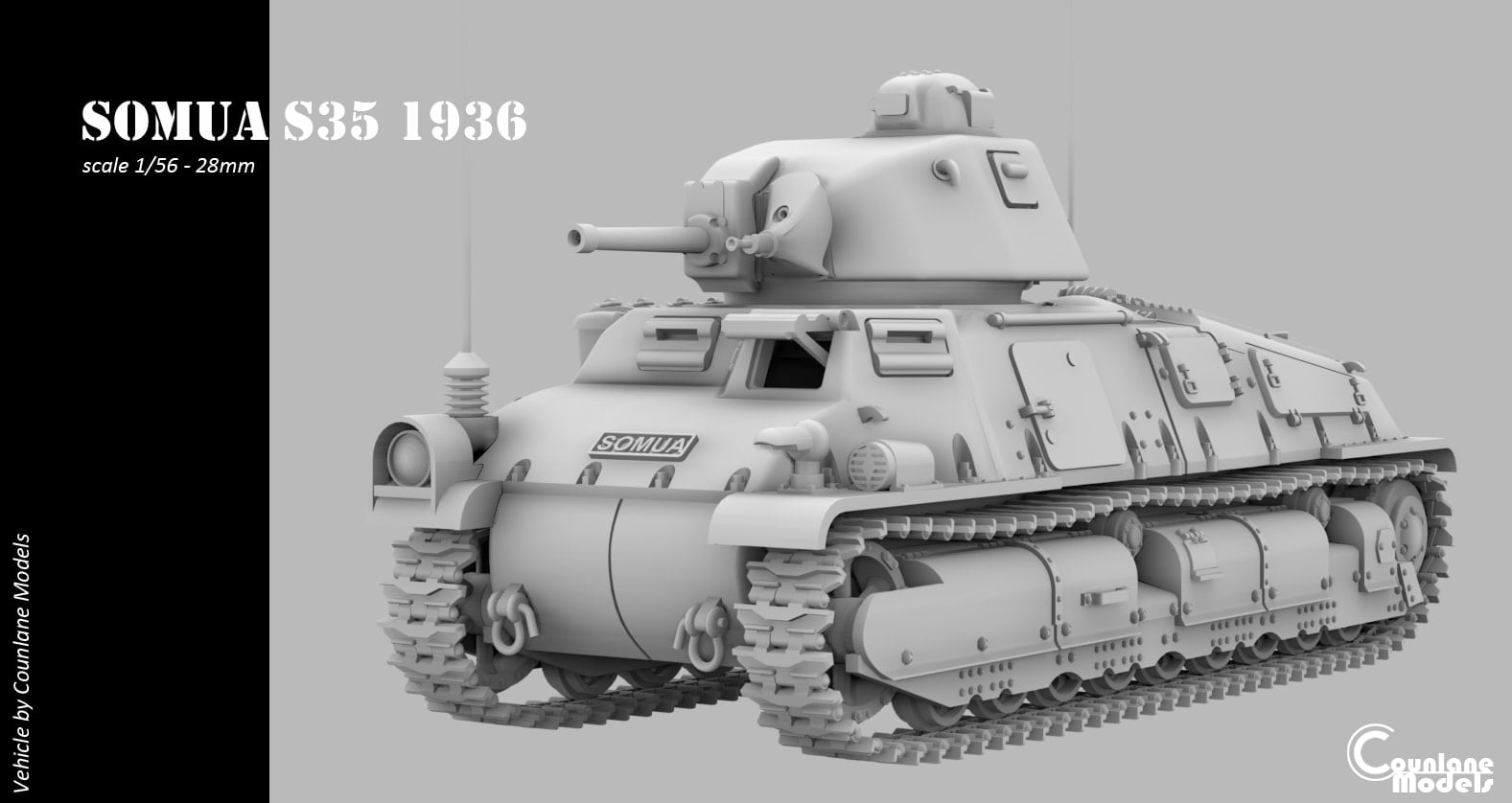 Somua S35 by Counlane Models - Wargaming3D