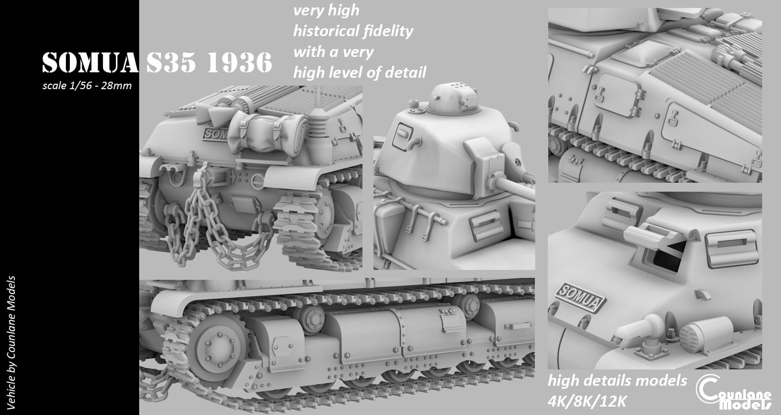 Somua S35 by Counlane Models - Wargaming3D