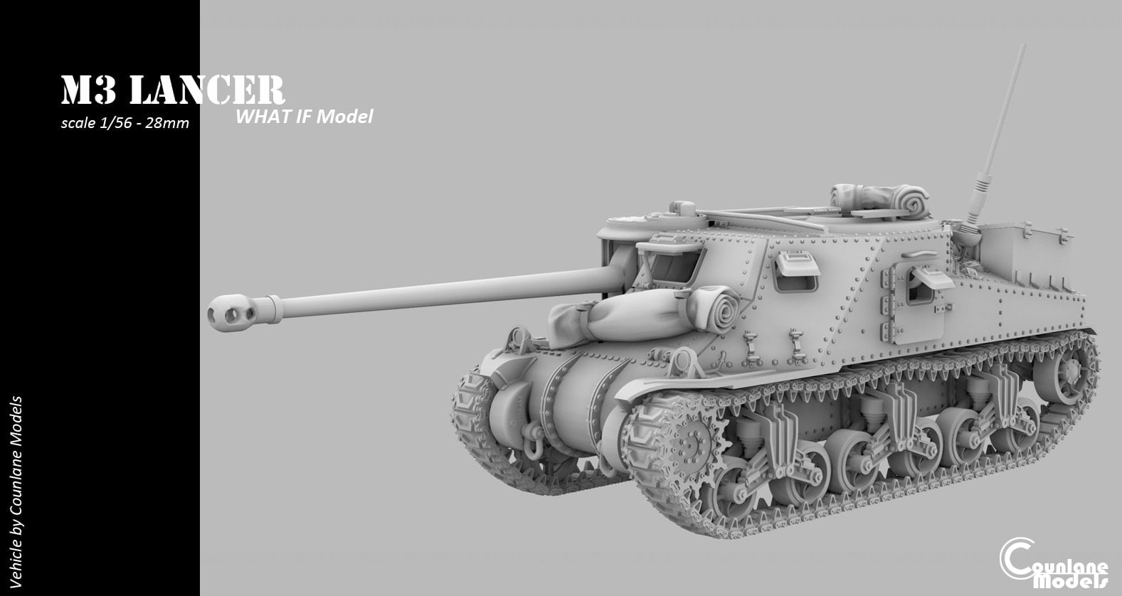 M3 Lancer - experimental tank hunter by Counlane Models - Wargaming3D
