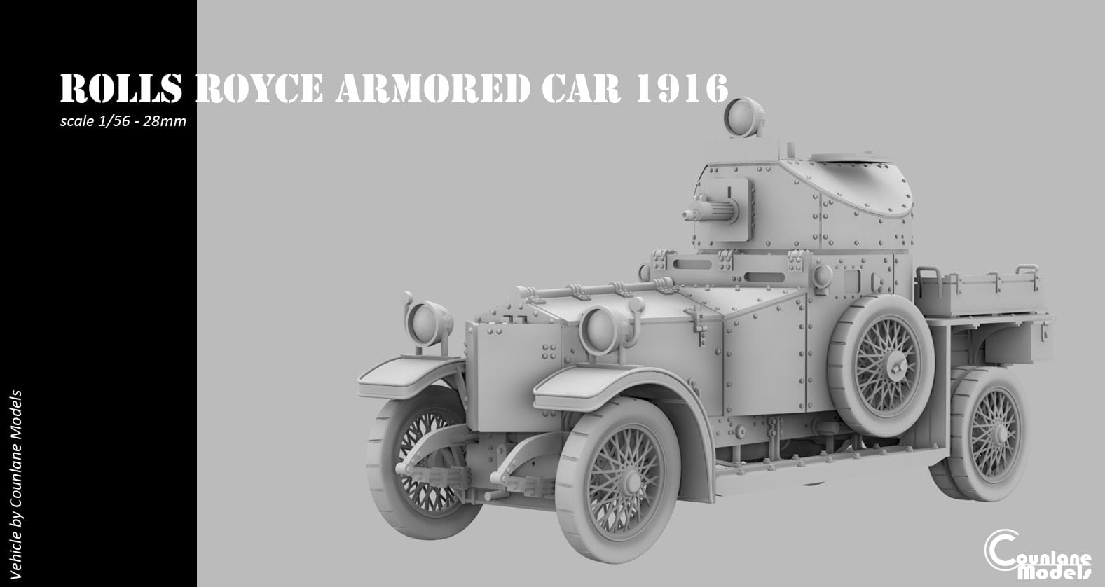Rolls Royce Armored Car 1916 by Counlane Models - Wargaming3D