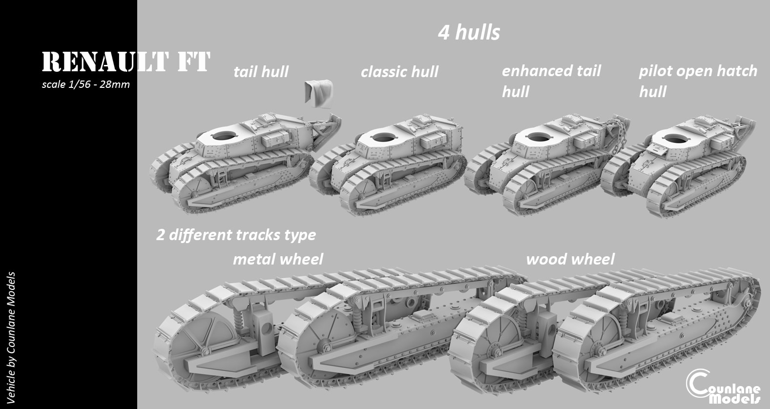 Renault FT 75 BS by Counlane Models - Wargaming3D